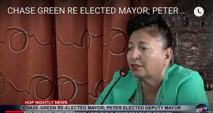 CHASE-GREENE RE-ELECTED MAYOR; PETER ELECTED DEPUTY MAYOR - HGPTV ...