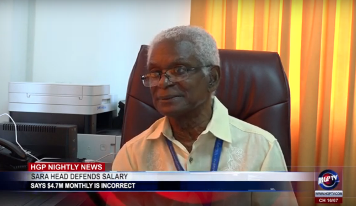 SARA HEAD DEFENDS SALARY - Guyana Nightly News- HGPTV