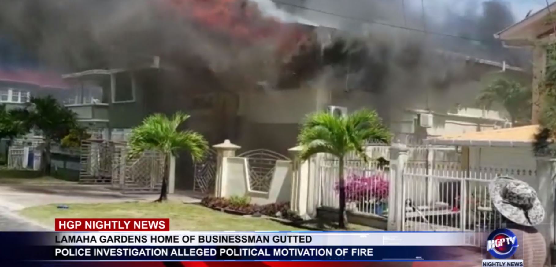 LAMAHA GARDENS HOME OF BUSINESSMAN GUTTED - HGPTV - Guyana's Nightly ...