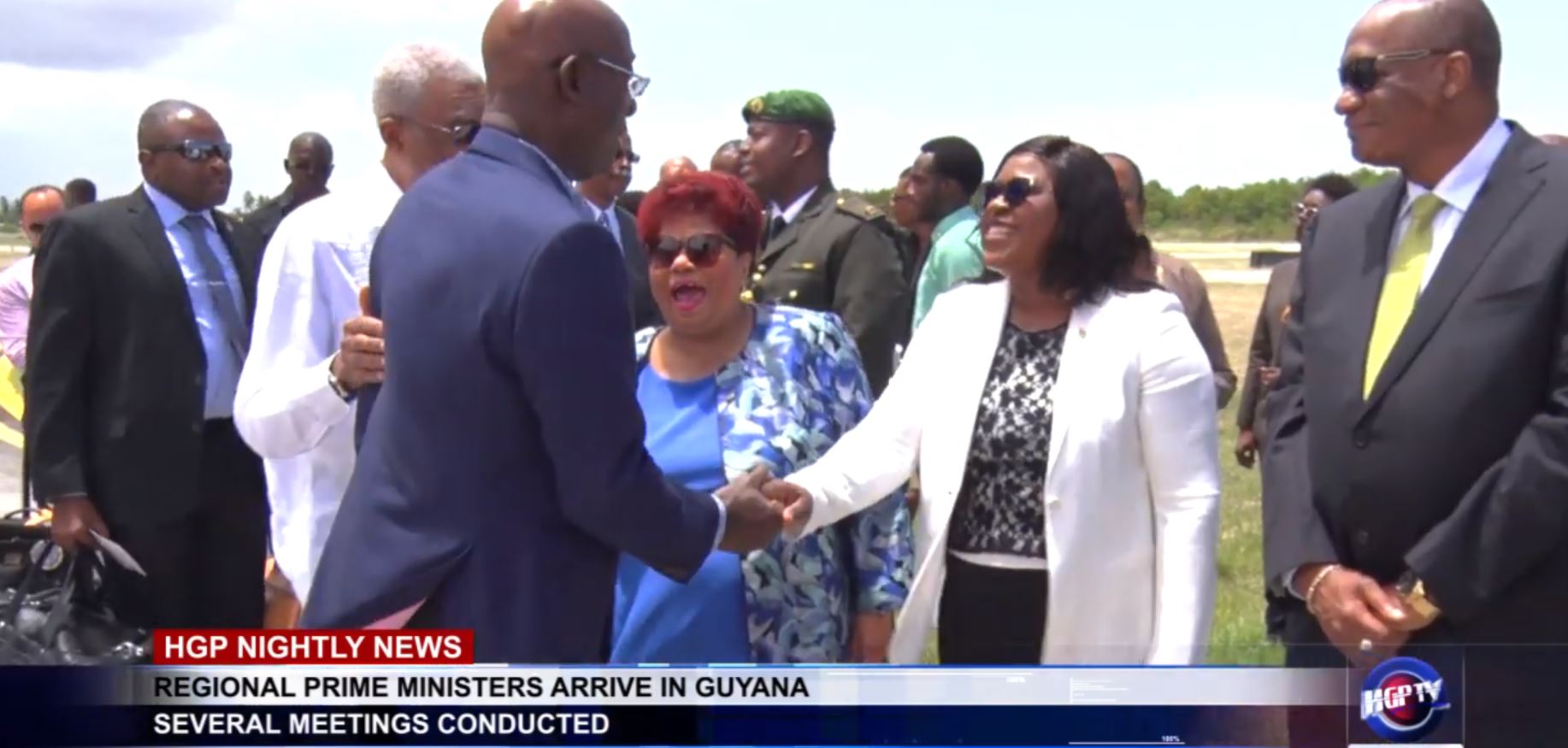 REGIONAL PRIME MINISTERS ARRIVE IN GUYANA - Guyana Nightly News- HGPTV