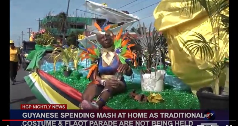 Guyanese spending mash at home as traditional costume & float is not ...