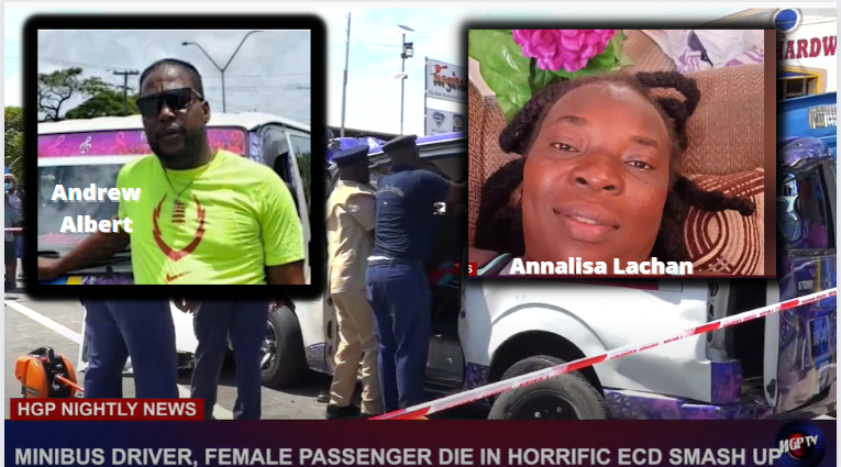 MINIBUS DRIVER, FEMALE PASSENGER DIE IN HORRIFIC ECD SMASH UP - HGPTV ...