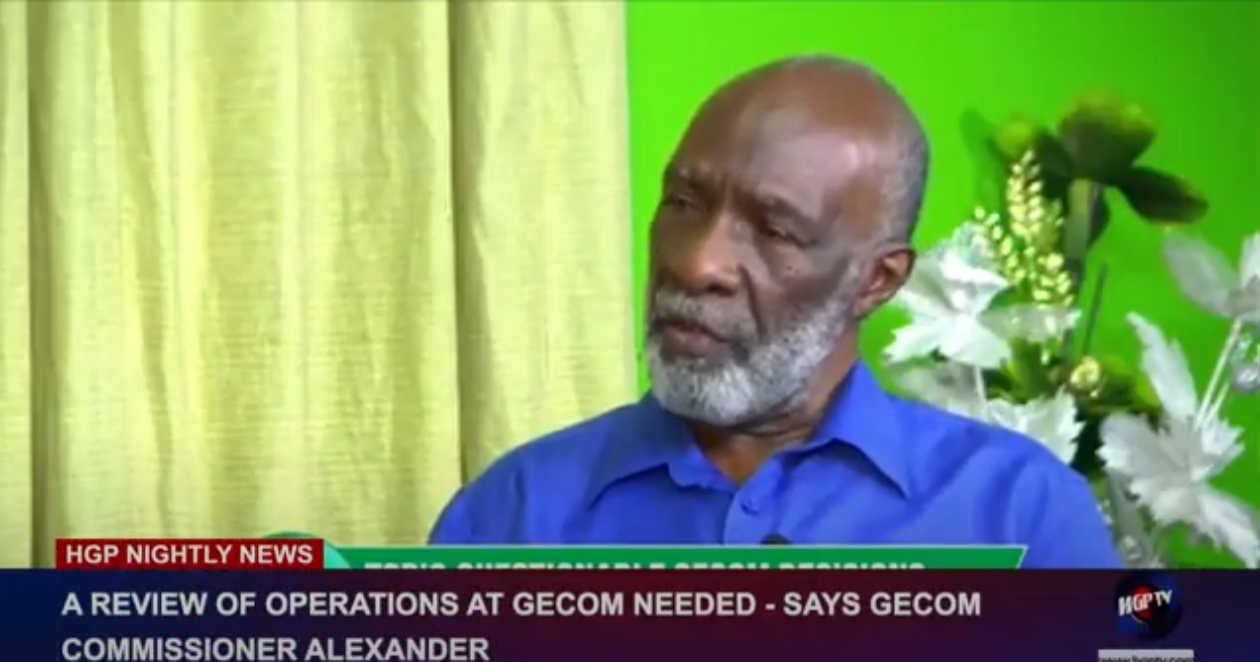 A REVIEW OF OPERATIONS AT GECOM IS NEEDED – SAYS GECOM COMMISSIONER ALEXANDER - HGP TV - Nightly ...
