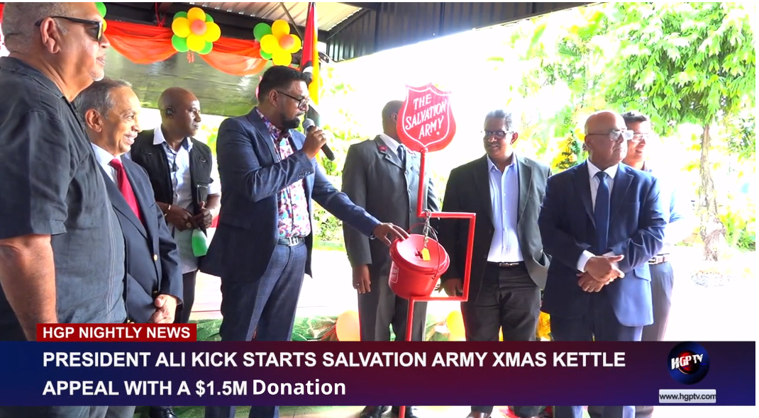 PRESIDENT ALI KICK STARTS SALVATION ARMY XMAS KETTLE APPEAL WITH $1.5M ...