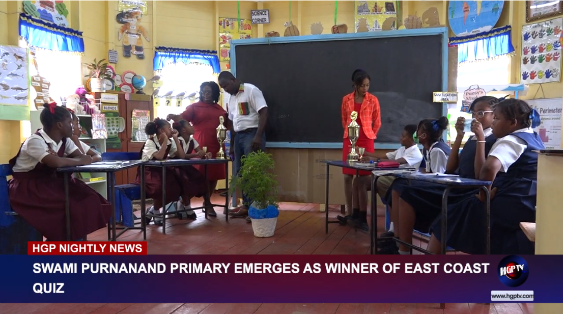 SWAMI PURNANAND PRIMARY EMERGES AS WINNER OF EAST COAST QUIZ - Guyana ...