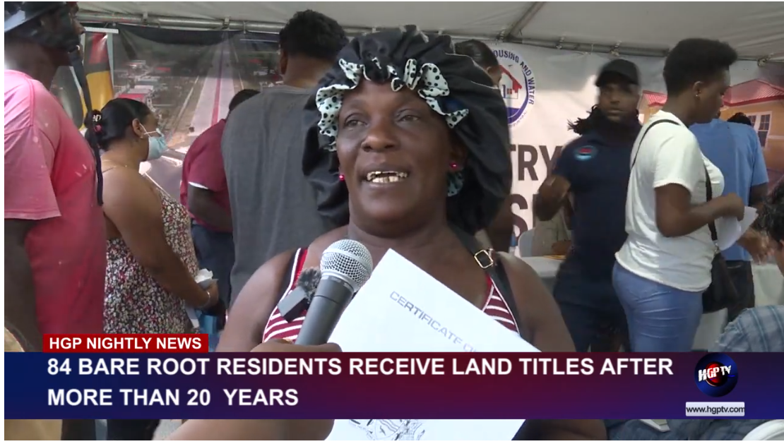 84 BARE ROOT RESIDENTS RECEIVE LAND TITLES AFTER MORE THAN 20 YEARS ...