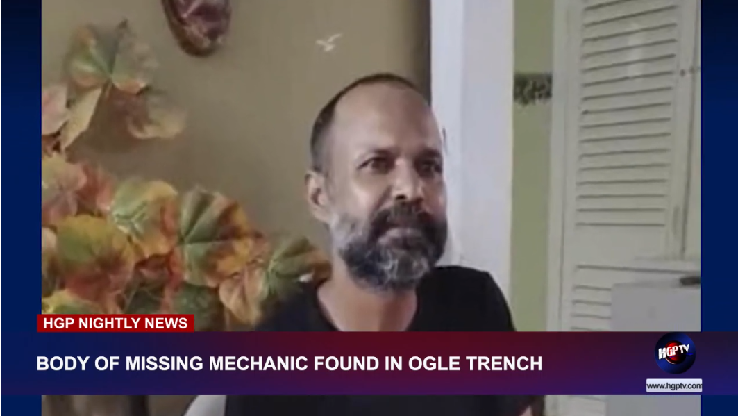 BODY OF MISSING MECHANIC FOUND IN OGLE TRENCH - HGPTV - Guyana's ...