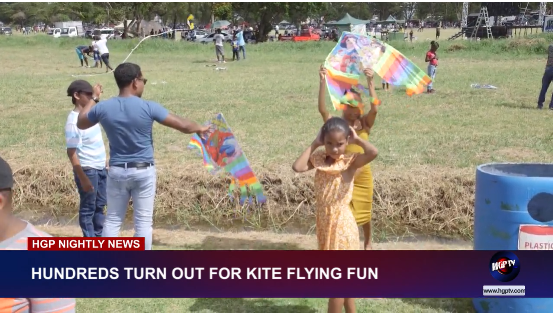 HUNDREDS TURN OUT FOR KITE FLYING FUN - HGPTV - Guyana's Nightly News ...