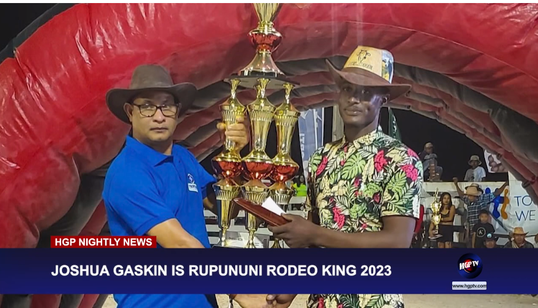 JOSHUA GASKIN IS RUPUNUNI RODEO KING 2023 - HGP TV - Nightly News, Guyana