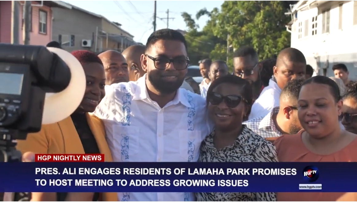PRES ALI ENGAGES RESIDENTS OF LAMAHA PARK AND PROMISES TO HOST MEETINGS ...