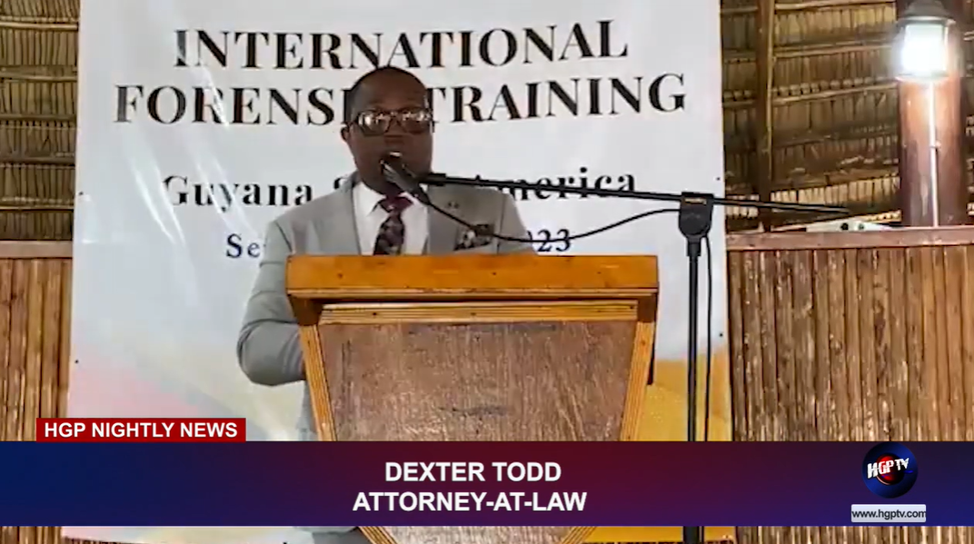 GUYANESE LAW FIRM NOW HAS ACCESS TO TRAINED FORENSIC PERSONNEL – DEXTER ...