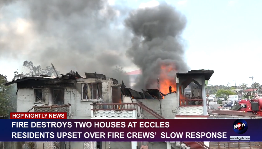 FIRE DESTROYS TWO HOUSES AT ECCLES – RESIDENTS UPSET OVER FIRE CREWS ...