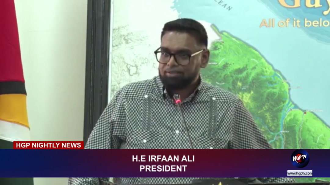 A CONFIDENT PRESIDENT ALI REASSURES PUBLIC OF GUYANA’S AIM FOR PEACE IN ...