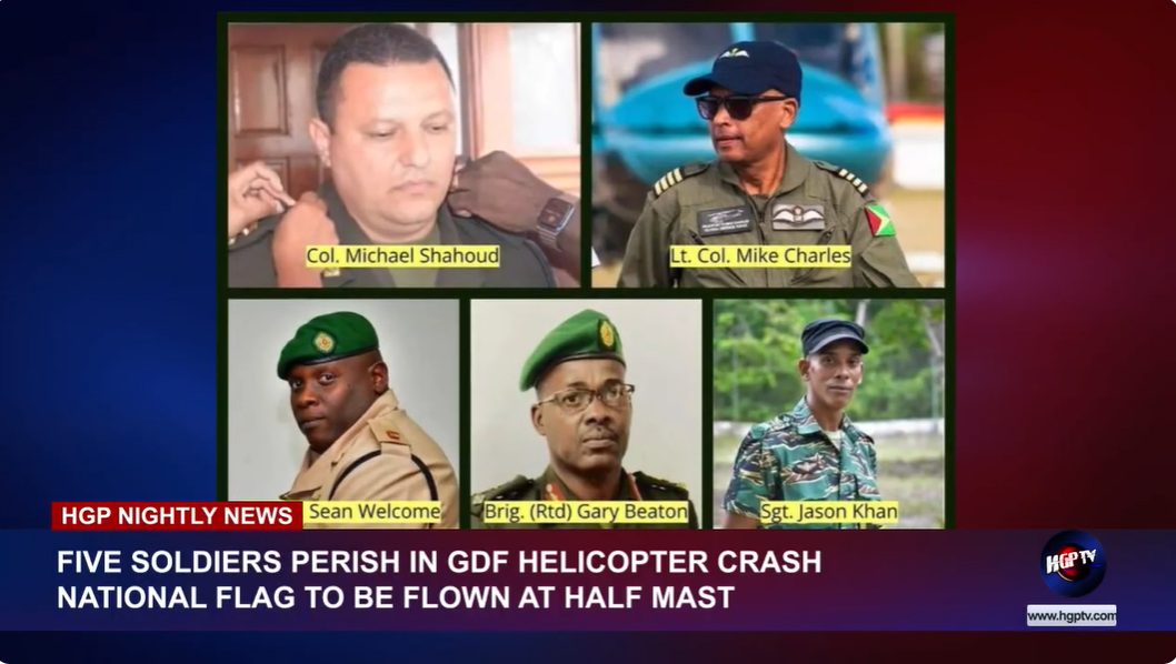FIVE SOLDIERS PERISH IN GDF HELICOPTER CRASH – NATIONAL FLAG TO BE ...