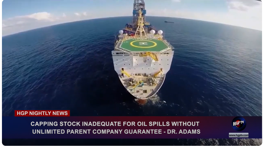 CAPPING STOCK INADEQUATE FOR OIL SPILLS WITHOUT UNLIMITED PARENT ...