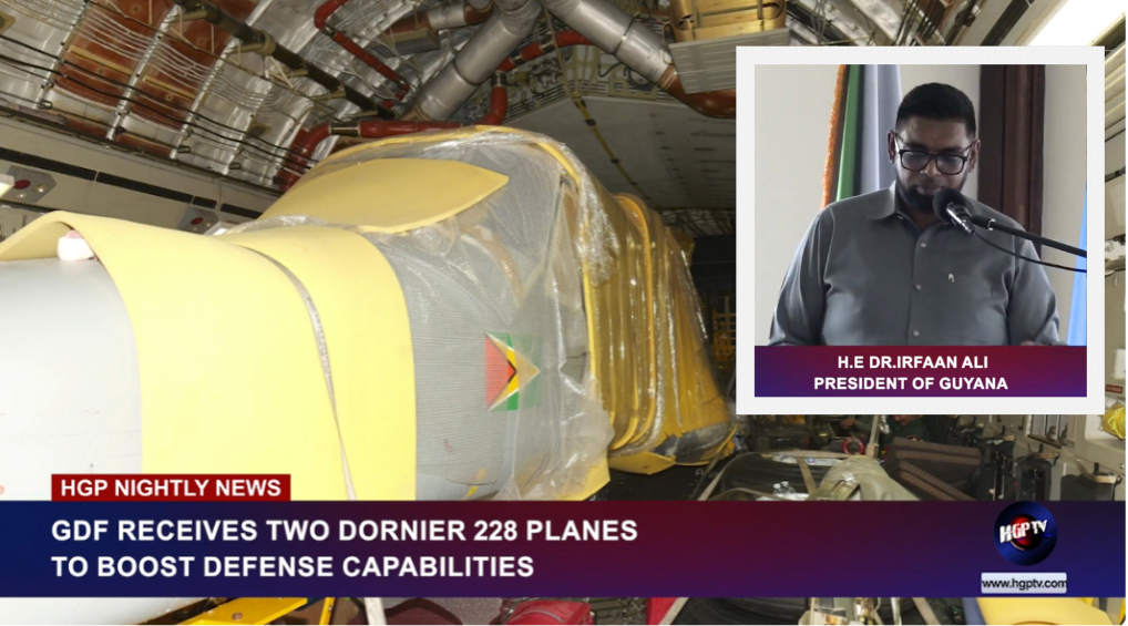 GDF RECEIVES TWO DORNIER 228 PLANES TO BOOST DEFENSE CAPABILITIES - HGPTV - Guyana's Nightly ...