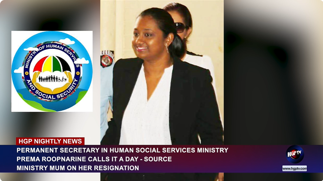 PERMANENT SECRETARY IN HUMAN SOCIAL SERVICES MINISTRY PREMA ROOPNARINE ...